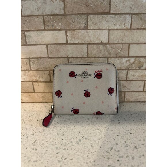 Coach | Bags | Coach Small Zip Around Wallet With Ladybug Print | Poshmark